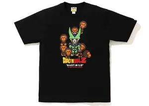 A BATHING APE X Dragon Ball Z Baby Milo Cell & Cell Jr Tee Shirt - Black