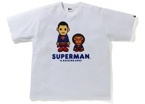 A BATHING APE X Dc Baby Milo Superman Relaxed Fit Tee Shirt
