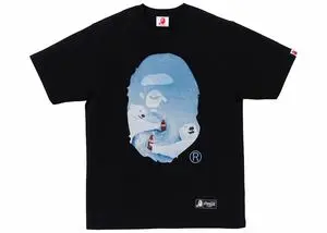 A BATHING APE X Cocacola Photo Ape Head Tee Shirt - Black
