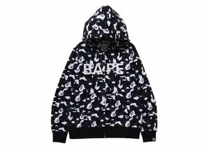 A BATHING APE X Dsm Camo Crystal Stone Full Zip Hoodie