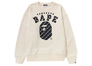 A BATHING APE X Concepts Crewneck Sweatshirt - Ivory