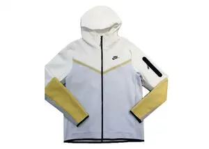 Nike Sportswear Tech Fleece Full Zip Hoodie White/yellow/baby Blue