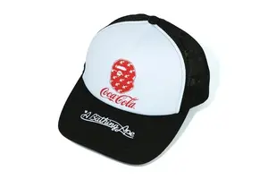 A BATHING APE X Coca Cola Mesh Cap - Black