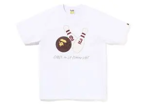 A BATHING APE X End. Bowling #1 Tee Shirt - White