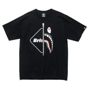 A BATHING APE X F.c.r.b. Shark Tee Shirt
