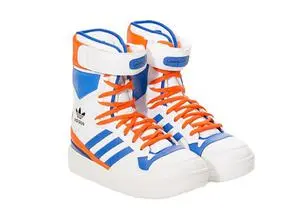 Adidas Js Snow High-top Sneakers - White/orange/blue