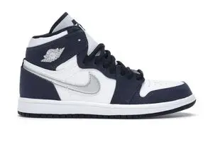 JORDAN Jordan 1 Retro High COJP Midnight Navy (PS) White/metallic Silver/midnight Navy Blue