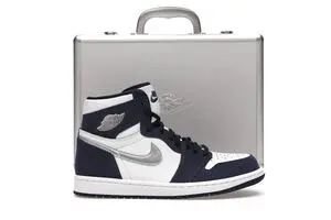 JORDAN 1 Retro High Co.jp - White/metallic Silver/midnight Navy Blue