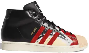Adidas Pro Model High-top Sneakers - Core Black/amber Tint/orange