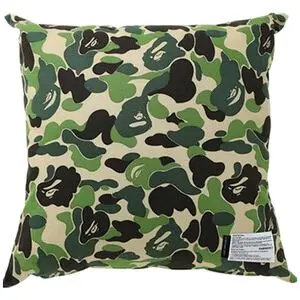 A BATHING APE X Fabrick Abc Camo Square Cushion - Green