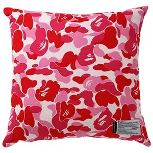 A BATHING APE X Fabrick Abc Camo Square Cushion - Pink