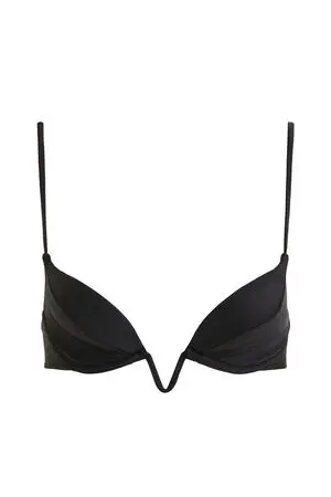 MUGLER Padded Bikini Top - Black