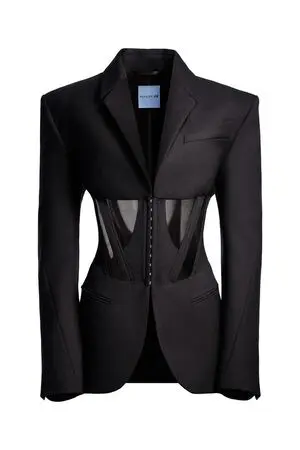 MUGLER Wool Corset Jacket