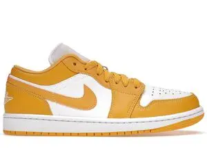 JORDAN 1 Low-top Sneakers - White/pollen