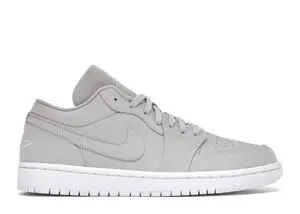 JORDAN 1 Low Sneakers - Grey Fog/white