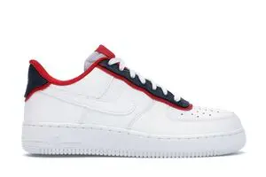 Nike Air Force 1 Low Double Layer - White/obsidian/university Red