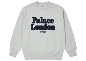PALACE Postcode Crew - Grey Marl
