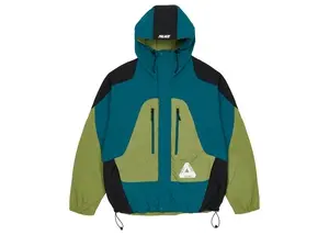 PALACE Powder Jacket - Black/olive/teal