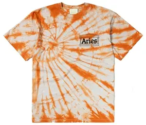 Aries Temple Tie Dye T-shirt - Orange