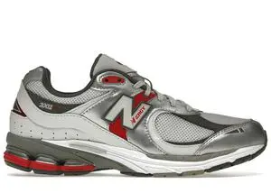 NEW BALANCE 2002rin Sneakers - Silver Metallic/team Red