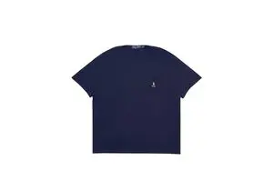 PALACE Ralph Lauren Waffle Pocket Tee Shirt - French Navy Blue