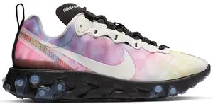 Nike React Element 55 Tie Dye Sneakers - Multi/color/sail