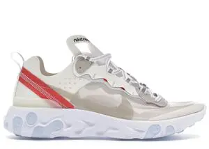 Nike React Element 87 Sneakers Sail/light Boneone-colorwhiteone-colorrush Orange