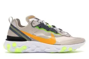 Nike React Element 87 Sneakers - Light Orewood Brown/laser Orange/volt Glow
