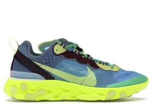 Nike React Element 87 Undercover Sneakers - Lakeside/electric Yellow/night Maroon