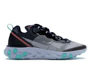 Nike React Element 87 Sneakers - Black/midnight Navy Blue/neptune Green