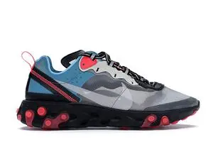 Nike React Element 87 Sneakers - Black/cool Grey/blue Chill