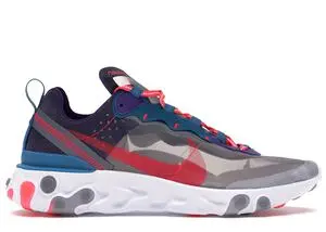 Nike React Element 87 Sneakers Black/red Orbit/white