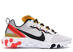 Nike React Element 55 Sneakers - White/black/bright Crimson