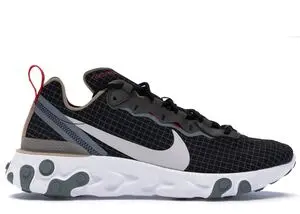 Nike React Element 55 Sneakers - Black/brown/beige