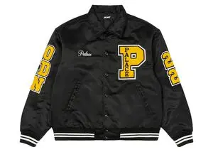 PALACE Satin Varsity Jacket - Black
