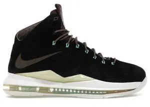 Nike Lebron X Ext Suede Sneakers - Black/dark Field Brown