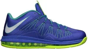 Nike Lebron X Low Top Sneakers - Treasure Blue/white/volt