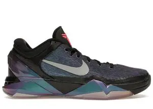 Nike Kobe 7 Invisibility Cloak Sneakers - Black/court Purple/turquoise Blue