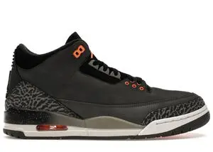 JORDAN 3 Retro Fear Pack - Black/total Orange