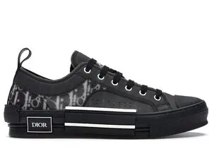 Dior B23 Low Top Oblique Sneakers - Black