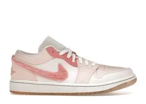 JORDAN 1 Low Se Mighty Swooshers - Pastel Pink/white