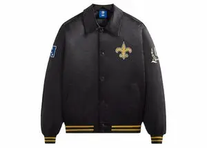 Kith X Nfl Saints Satin Bomber Jacket