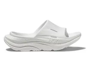 Hoka One One Ora Recovery Slide 3in - White/white