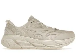 Hoka One One Clifton L Suede Sneakers - Eggnog