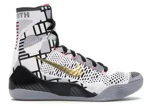 Nike Kobe Elite High Top Sneakers - White/metallic Gold/black