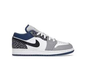 JORDAN Air Jordan 1 Low SE True Blue GS White/grey/true Blue