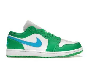 JORDAN Jordan 1 Low Lucky Green/aquatone/white