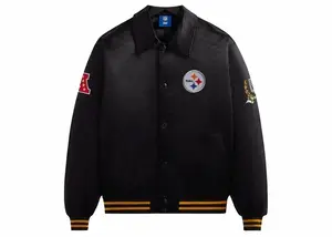 Kith X Nfl Steelers Satin Bomber Jacket