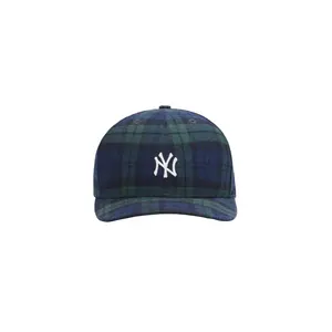 Kith X New York Yankees Plaid New Era Cap - Blackwatch
