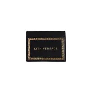 Kith X Versace Leather Card Holder - Black